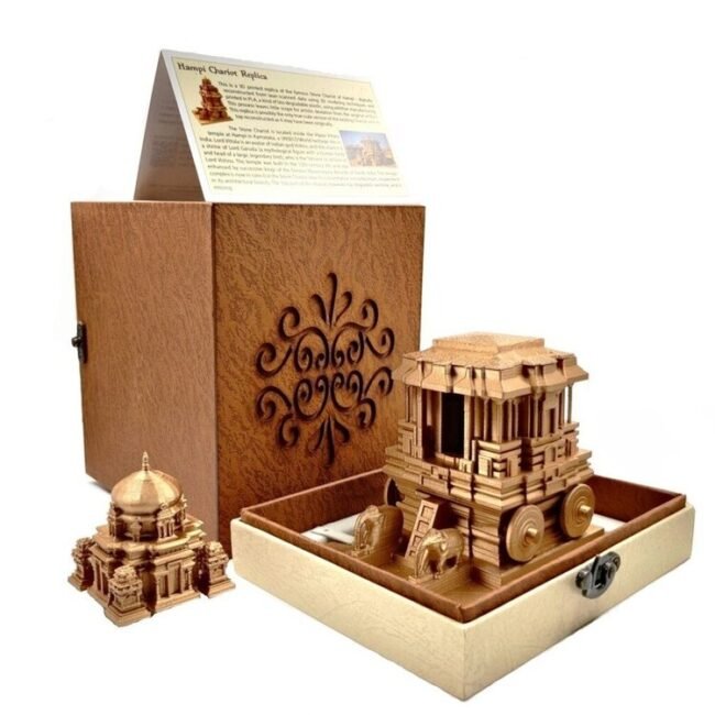 HAMPI STONE CHARIOT 3D EXACT REPLICA – VIZARA Technologies Pvt Ltd.